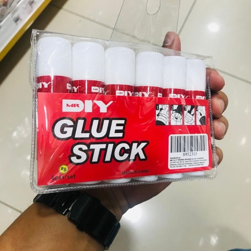 Mr DIY Glue Stick 6 Pcs In 1 Pack Gam | Shopee Malaysia