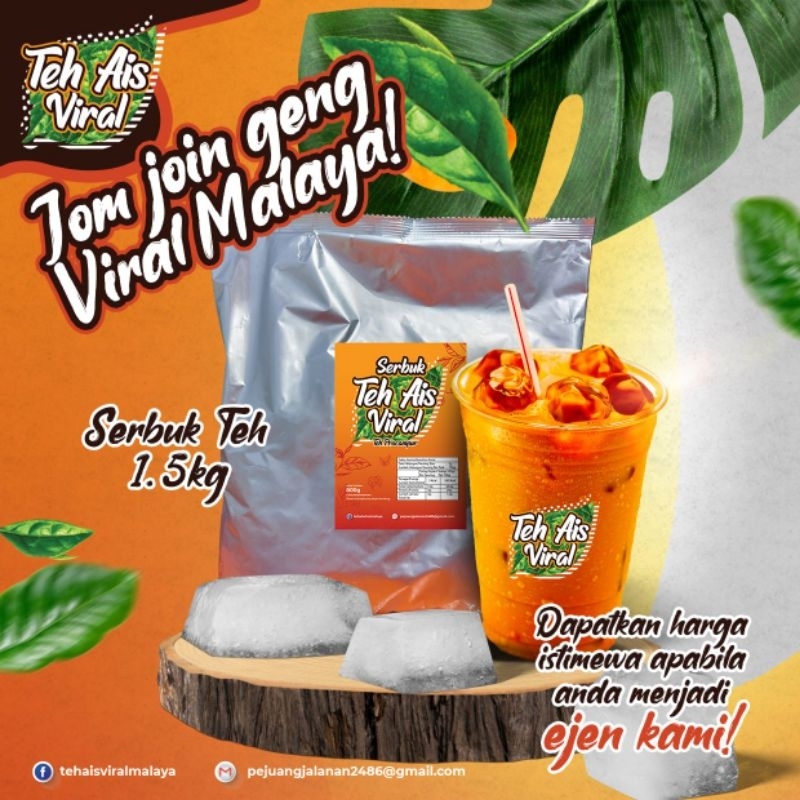 Serbuk Teh Tarik Balang Kaw 1.5kg Pior Pekat Padu Teh Beng Wangi Ais ...