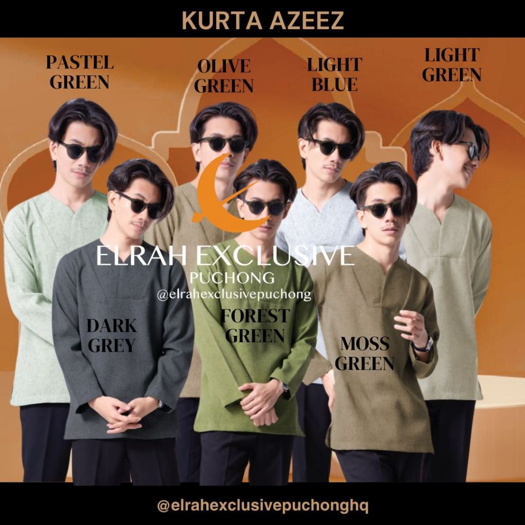 LATEST COLLECTION KURTA AZEEZ ELRAH EXCLUSIVE 2024 (1) | Shopee Malaysia