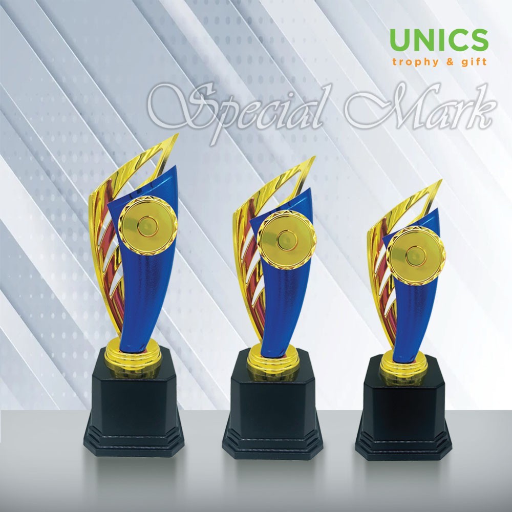 UNICS Soaring Vision Trophy (Gold Blue) | Shopee Malaysia