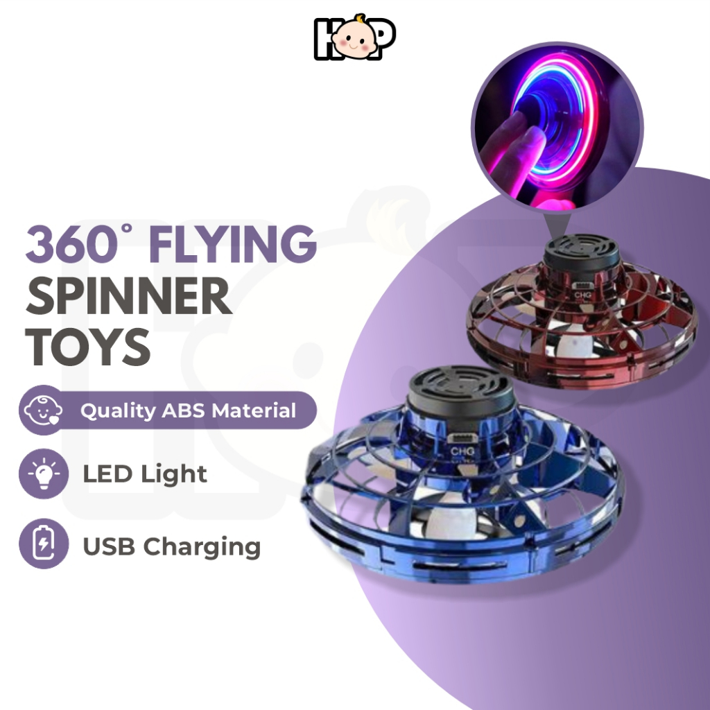 Flying Spinner Toys with 360° Rotating Flynova Pro UFO Flying Toy ...