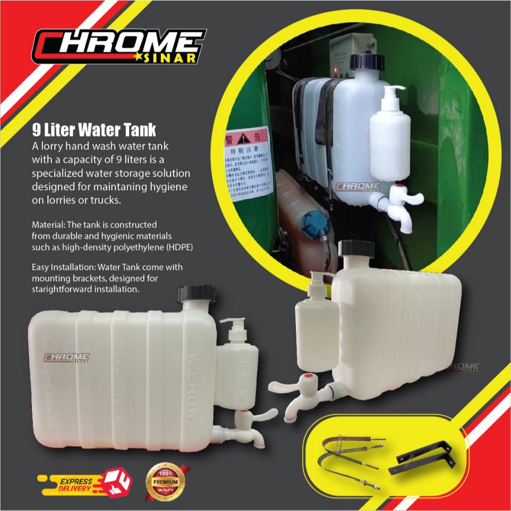 UNIVERSAL TRUCK TANGKI WASHING WATER 9L/BOTOL AIR BASUH TANGAN | Shopee ...