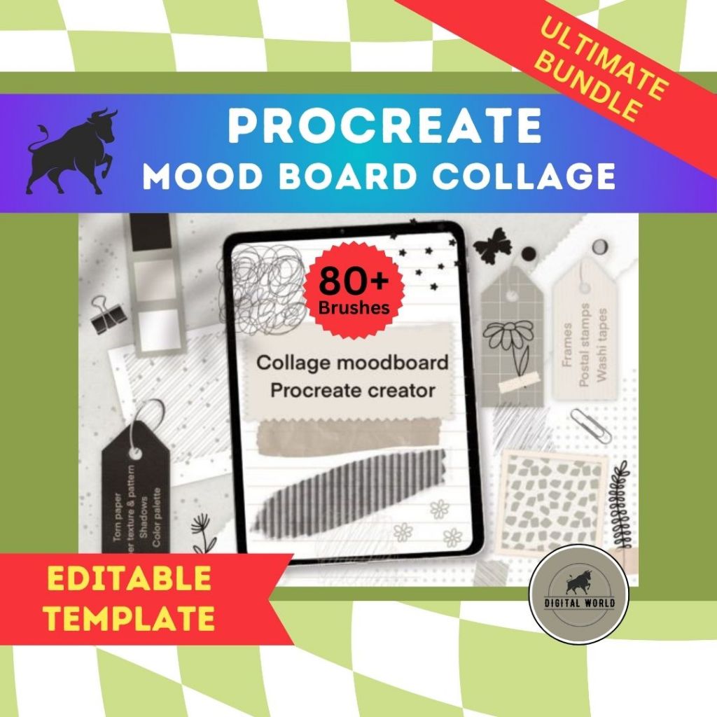 Procreate Creator Collage | Moodboard Collage | Procreate | Aesthetic ...