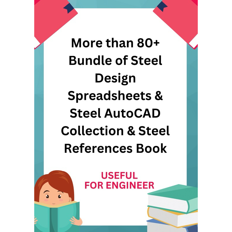 More than 80+ Bundle of Steel Design Spreadsheets & Steel AutoCAD ...