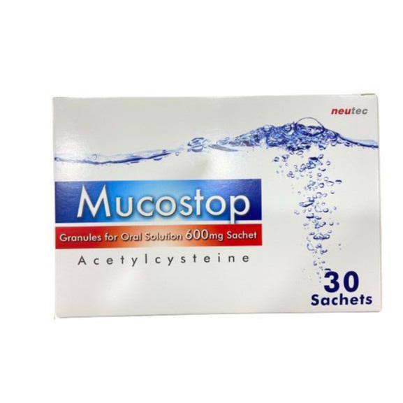 Mucostop Acetylcysteine 600MG Sachet 30'S (EXP: 11/25) | Shopee Malaysia