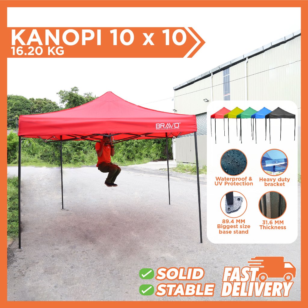 Bravo Canopy Kanopi 10x10 Canopy Canvas Khemah Niaga 10x10 Khemah Pasar ...