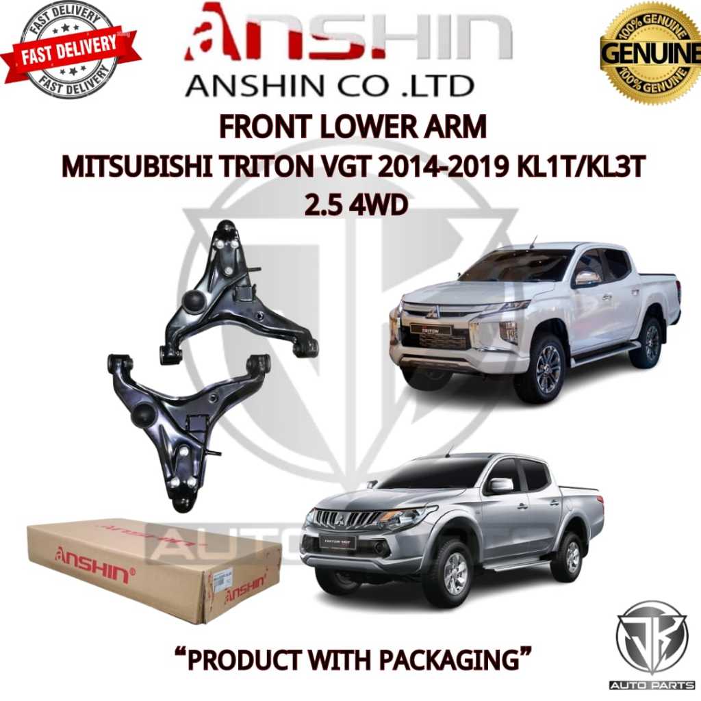 #ANSHIN#JAPAN FRONT LOWER ARM MITSUBISHI TRITON VGT 2014-2019 KL1T/KL3T ...