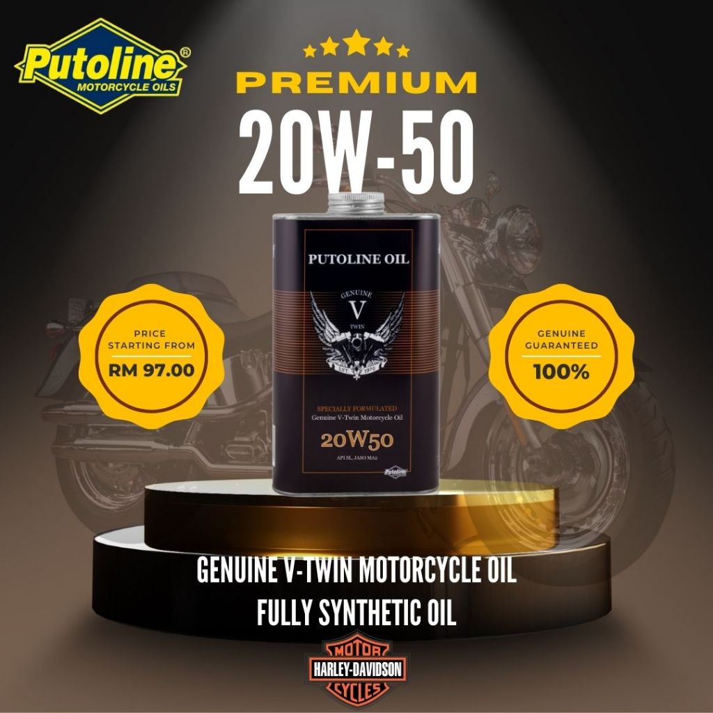 Harley Davidson PUTOLINE Motorcycle Oils Specially Formulated Genuine V ...