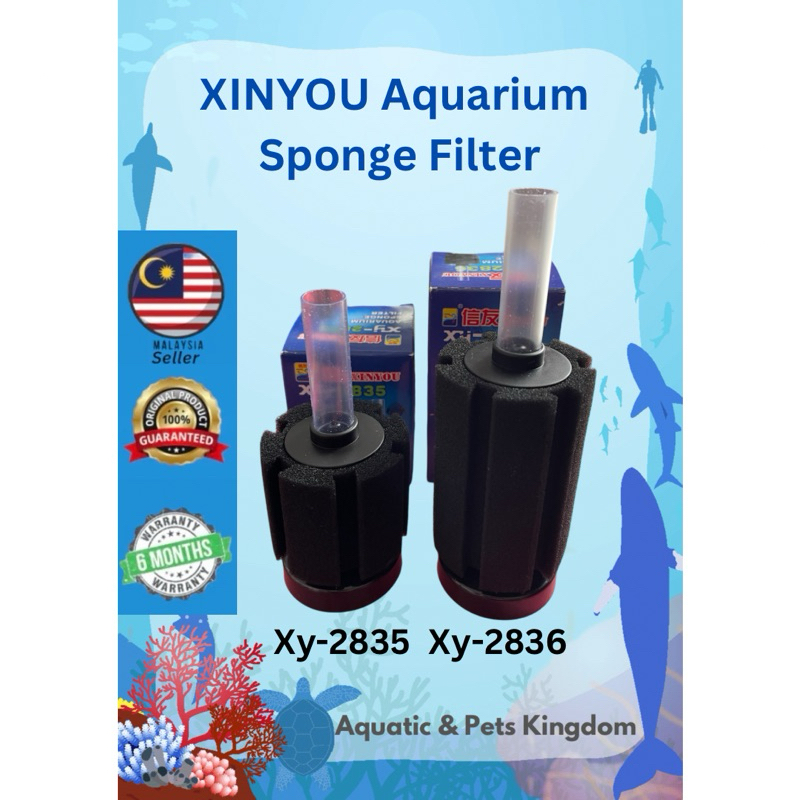🔥[Ready Stock]🔥XinYou Aquarium Sponge Filter Fish Tank Span Filter (XY ...
