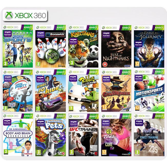 Xbox 360 Kinect Dvd Games Disc (Mod) Rabbids Invasion The Interactive ...