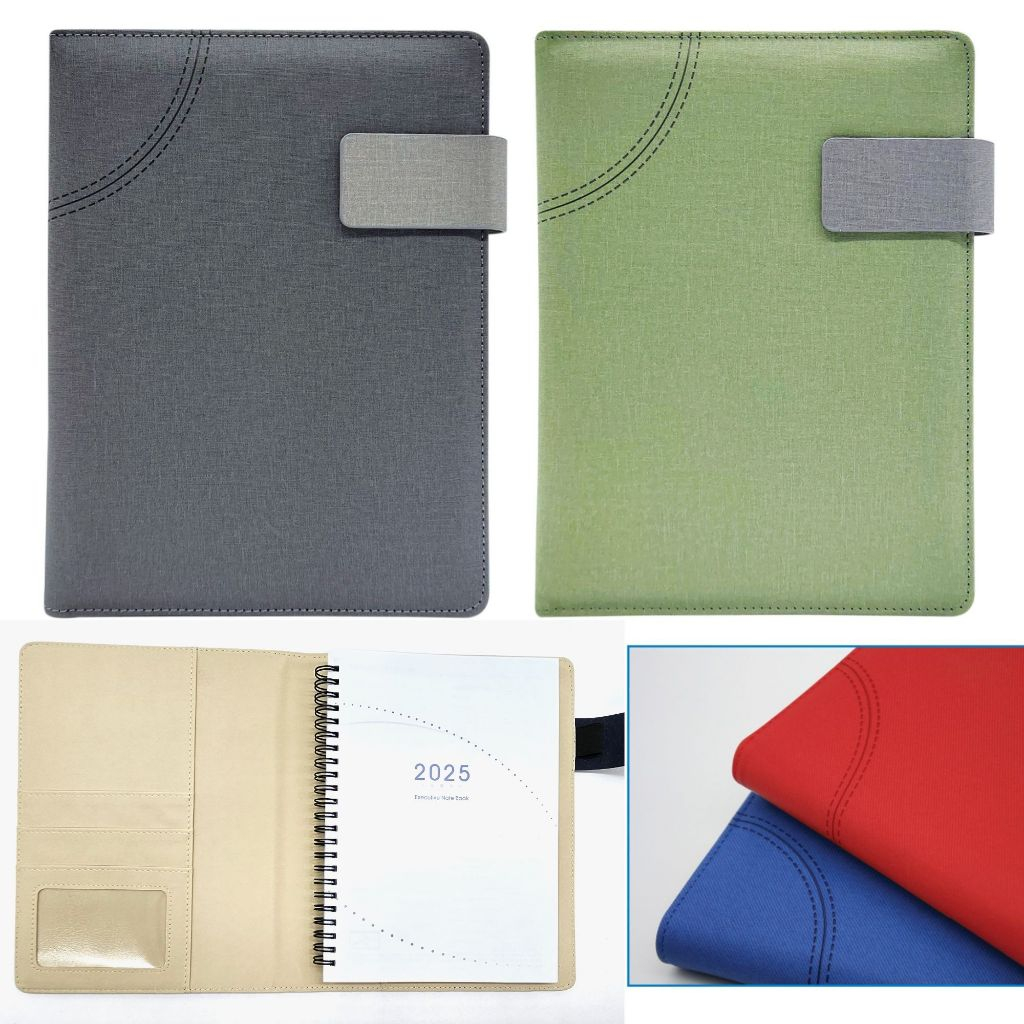 2025 Diary Planner A5 PU Leather W1003 Wire O Monthly Planner Notebook ...