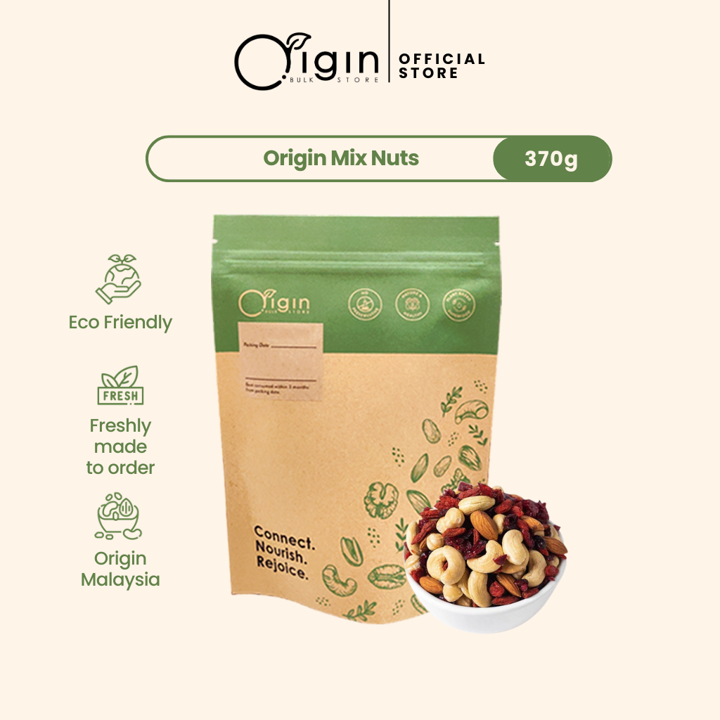 Origin Bulk Store Trail Mix - Origin Mix Nuts (Unsalted) 370g Big Pack ...