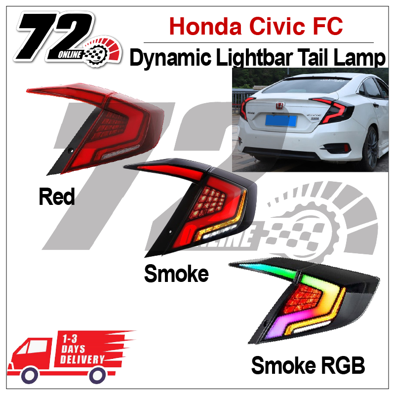 Honda Civic FC 2016-2021 Dynamic Light Bar Tail Lamp With Signal ...