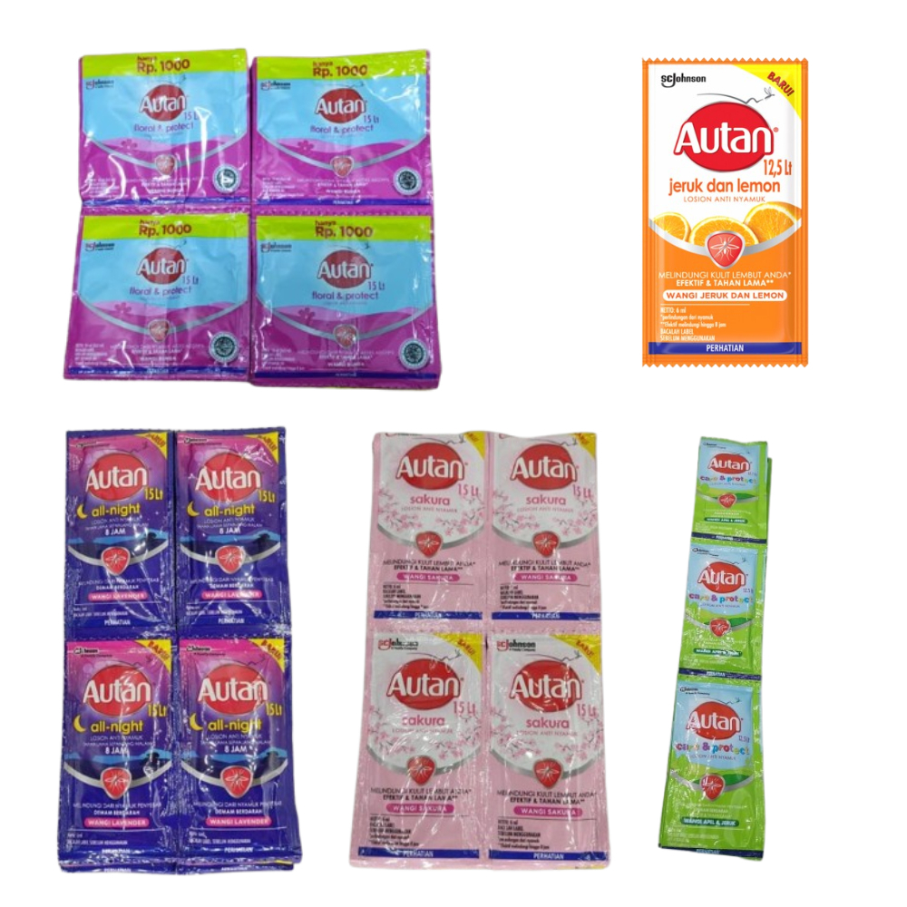 AUTAN 12 SACHET X 6M (72ML) ( 12 SACHET ANTI NYAMUK LOSYEN ANTI ...
