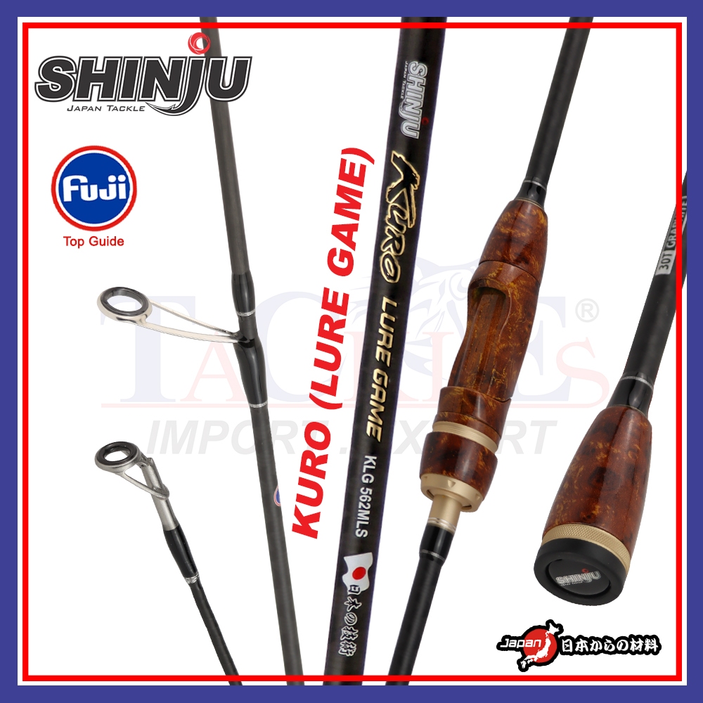 Shinju Kuro Lure Game Joran Pancing Spinning 5'6-7'0kaki FUJI Top Guide ...