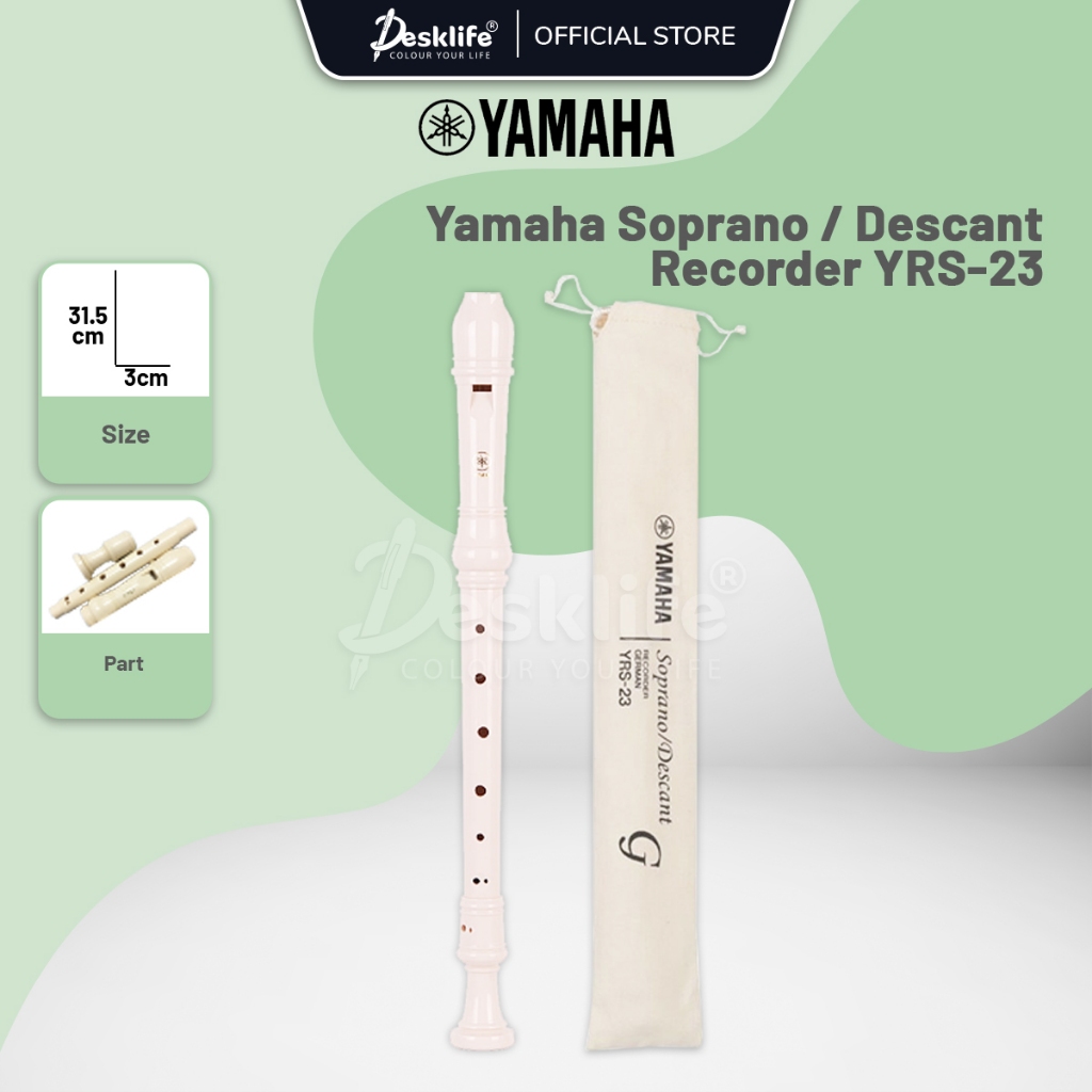 Desklife Yamaha Soprano / Descant Music Recorder (YRS-23) - (PCS ...