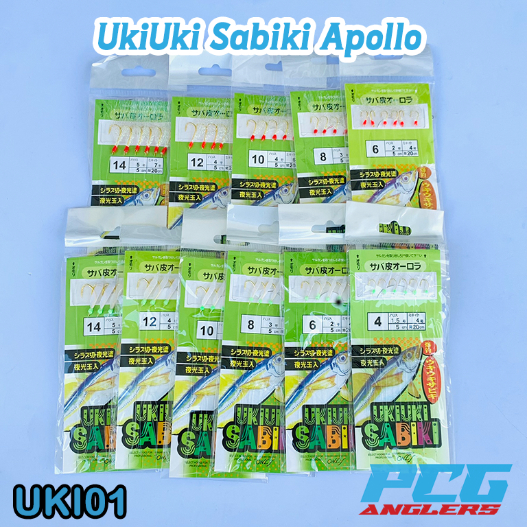 UkiUki Sabiki Apollo fishing Hook Mata Umpan Hidup Ikan Selar Kembung ...