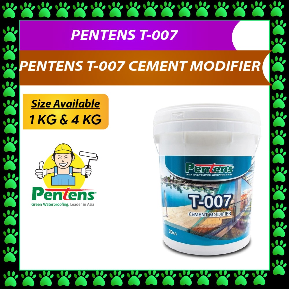 4KG PENTENS T-007 Cement Modifier Pentens Waterproofing Primer WP ...