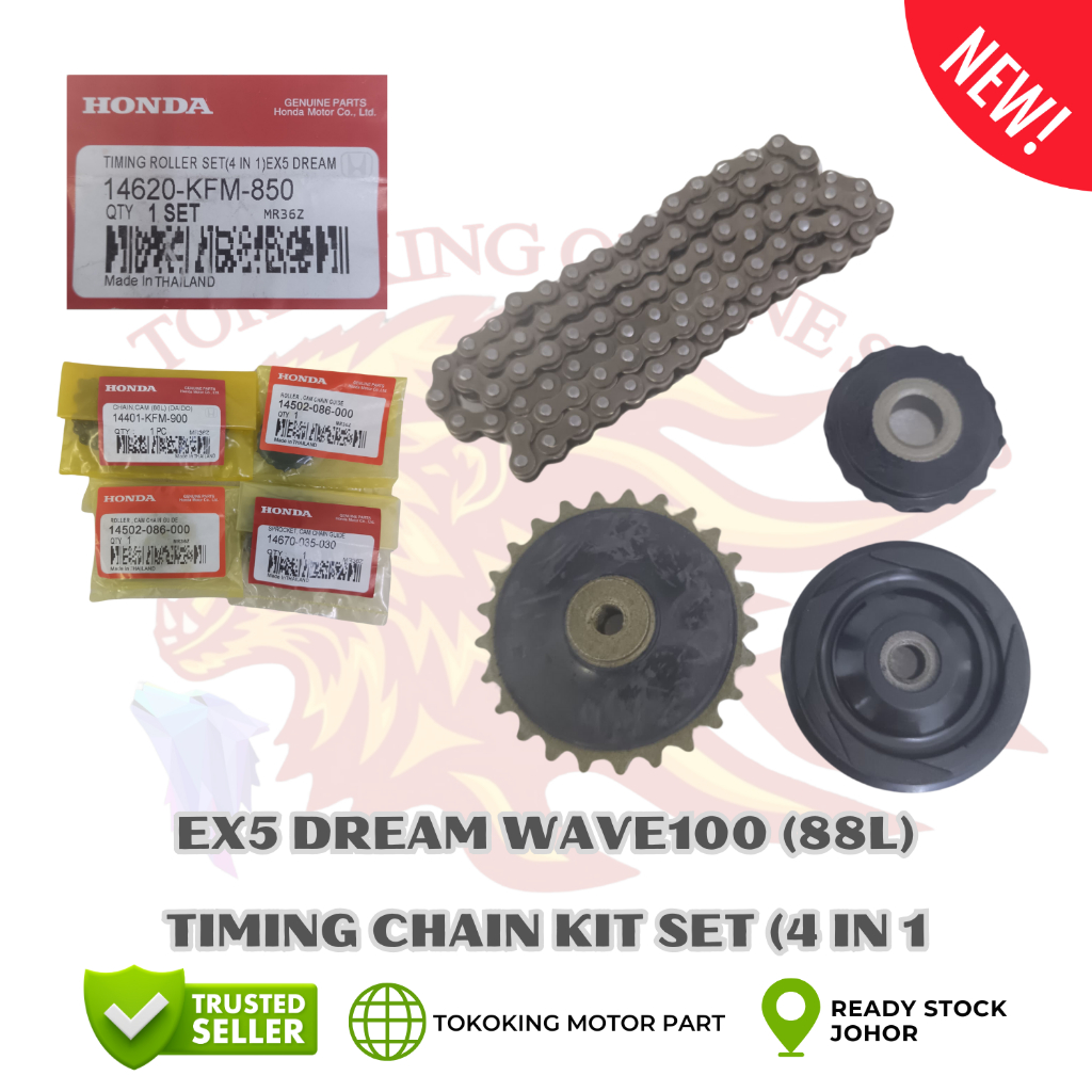88L 1SET HONDA EX5 DREAM EX5DREAM WAVE100 WAVE 100 TIMING CHAIN KIT ...