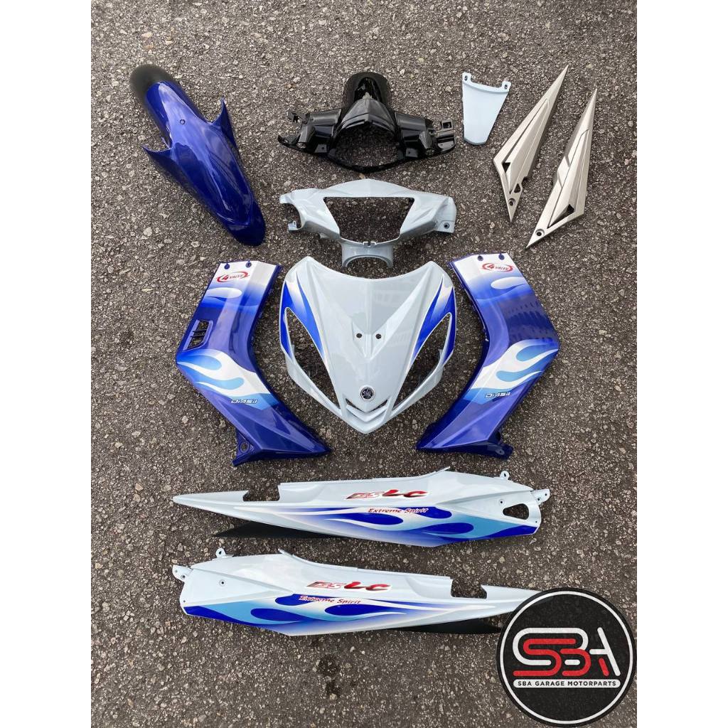 COVERSET BODYSET YAMAHA LC135 V1 BIRU API ORIGINAL 100% HONG LEONG ...