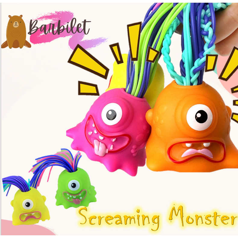 Screaming Monsters Funny Hair Pulling Decompressed Fidget Relax Kids ...