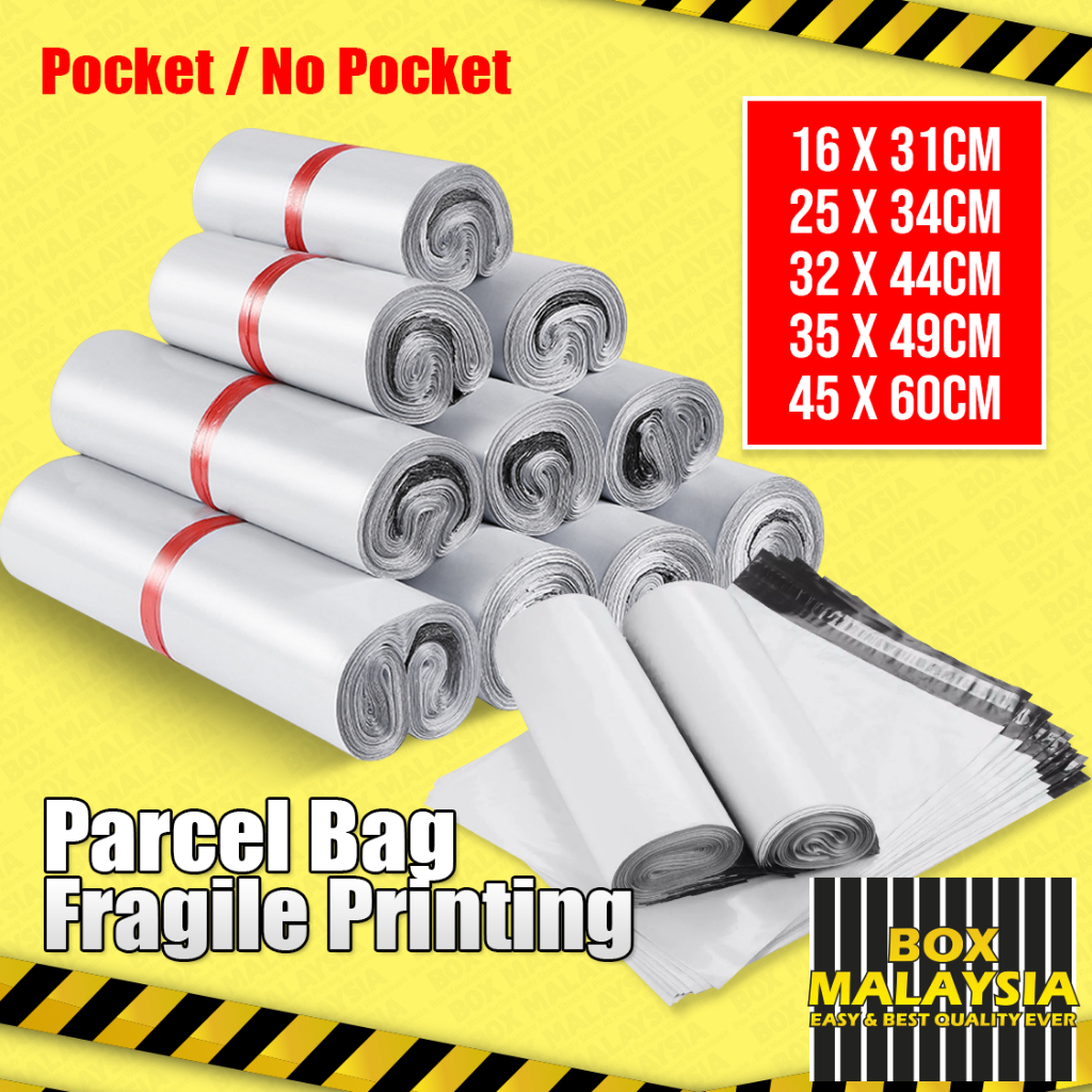 Courier Bag Parcel Bag 50PCS With Pocket ! Postal Plastic Flyers ...