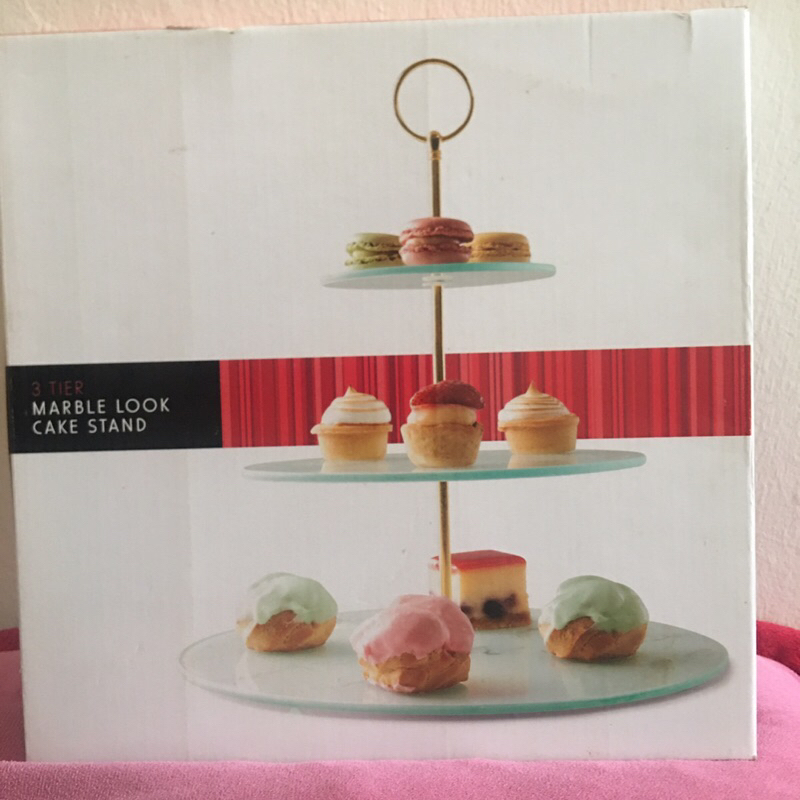 Marble Look Cake Stand - 3 tier from Kmart | Shopee Malaysia