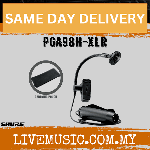 Shure PGA-98H Clip-on Condenser Microphone ( PGA98H / PGA 98H ...