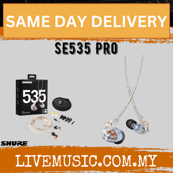 Shure SE535 Pro Sound-Isolating Earphones - Clear | Shopee Malaysia