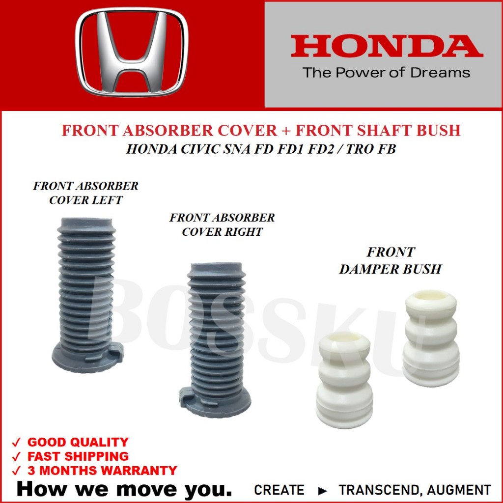 DEPAN FRONT ABSORBER COVER / FRONT ABSORBER SHAFT BUSH - HONDA CIVIC ...