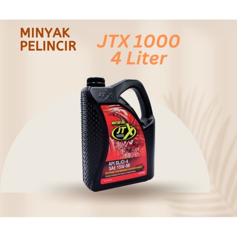MOTOR OIL JTX 1000 4 LITER | Shopee Malaysia