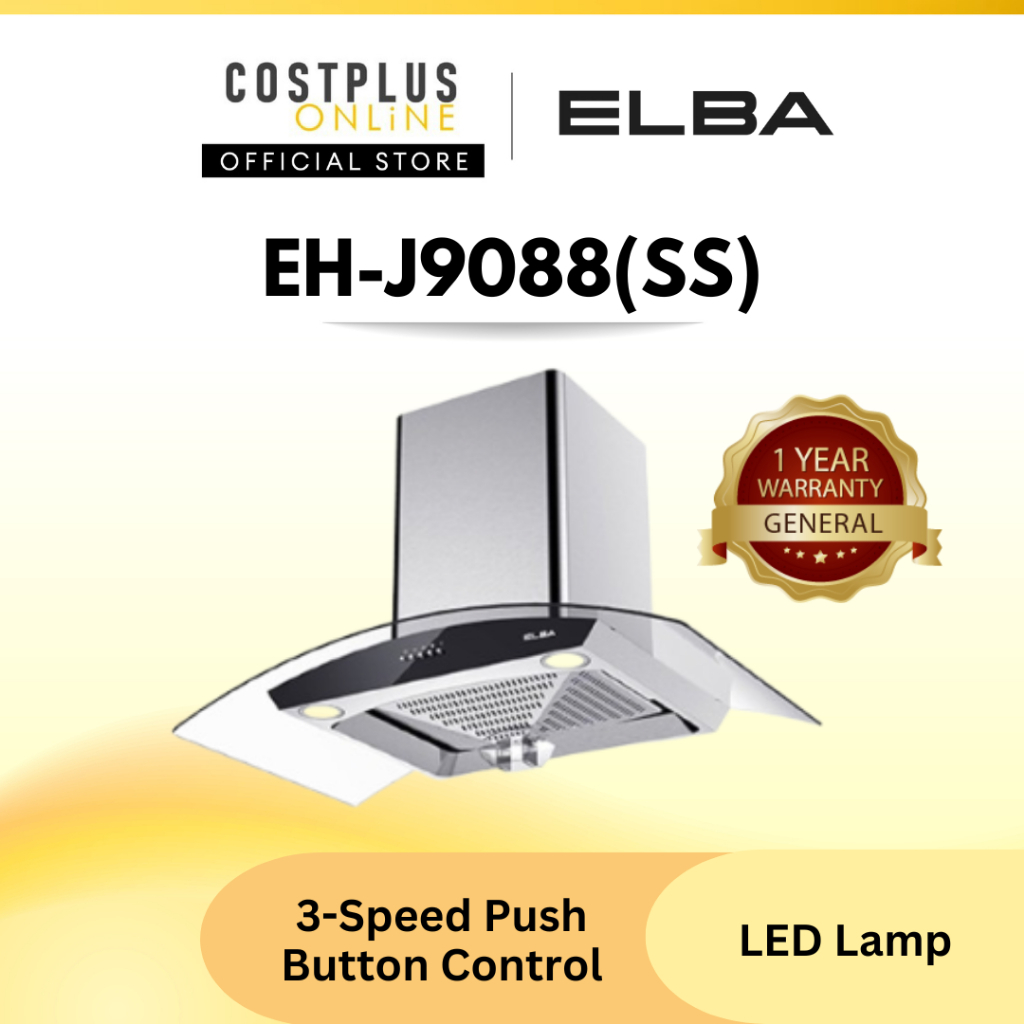 ELBA EH-J9088(SS) Designer Hood INFINITO - 厨房设计师烟罩 | Shopee Malaysia