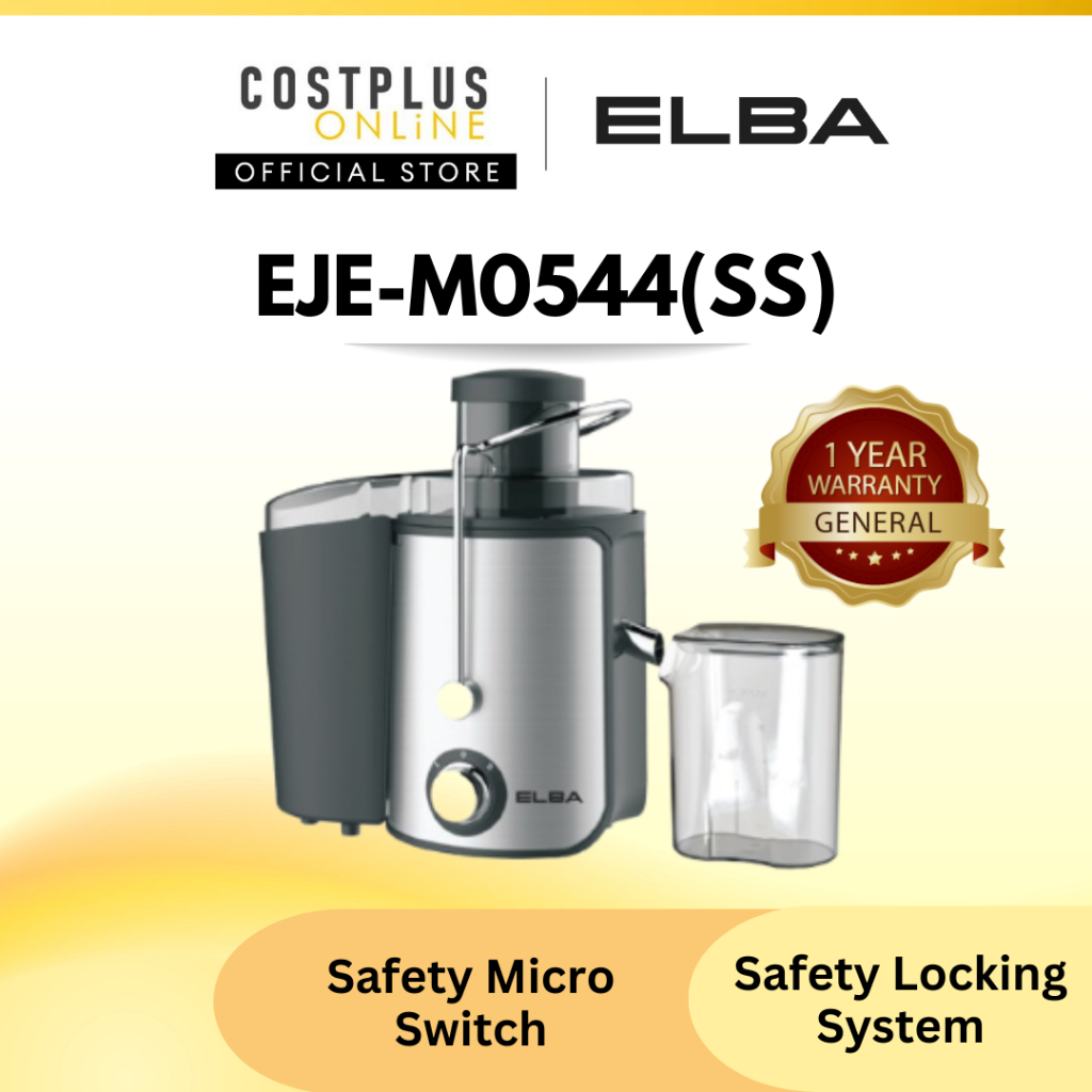 ELBA EJE-M0544(SS) Juice Extractor (500ml/400W) - 榨汁机 | Shopee Malaysia