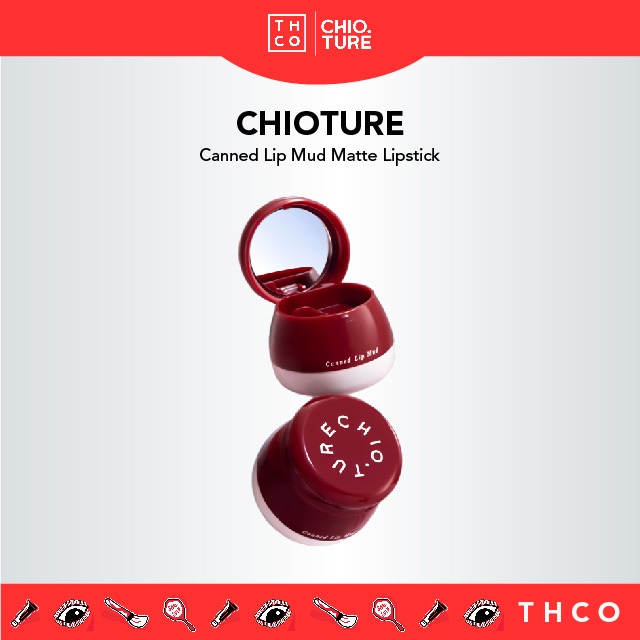 CHIOTURE Canned Lip Mud Matte Lipstick Chio ture 稚优泉罐装唇泥 唇颊两用口红腮红 ...