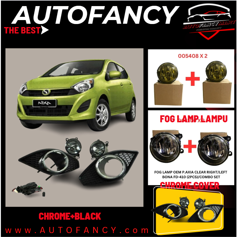 PERODUA AXIA FACELIFT 2017 FRONT BUMPER FOG LAMP LIGHT HIGH QUALITY ...