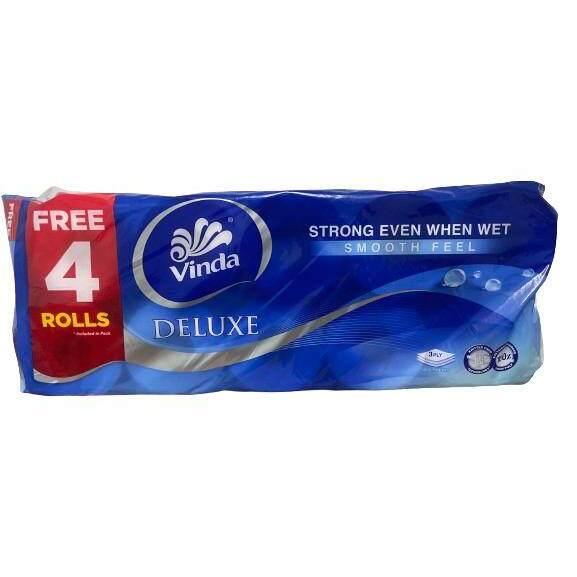 Vinda Deluxe Smooth Feel Toilet Tissue 3 Ply (16+4 Rolls) 20Roll ...