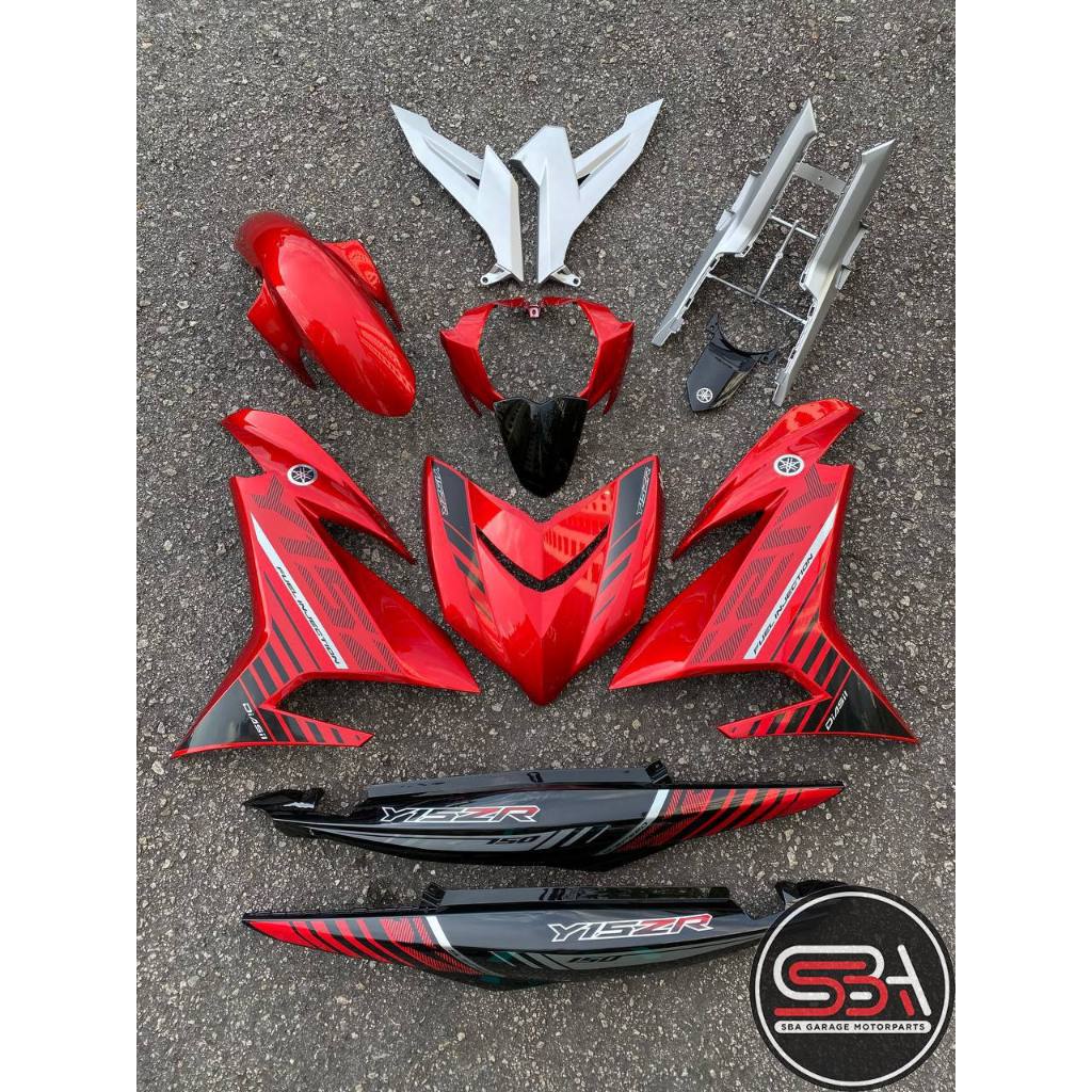 COVER SET Y15ZR V1 V2 RM7 RED 2015 SIAP TAMPAL DARI FACTORY COVERSET ...