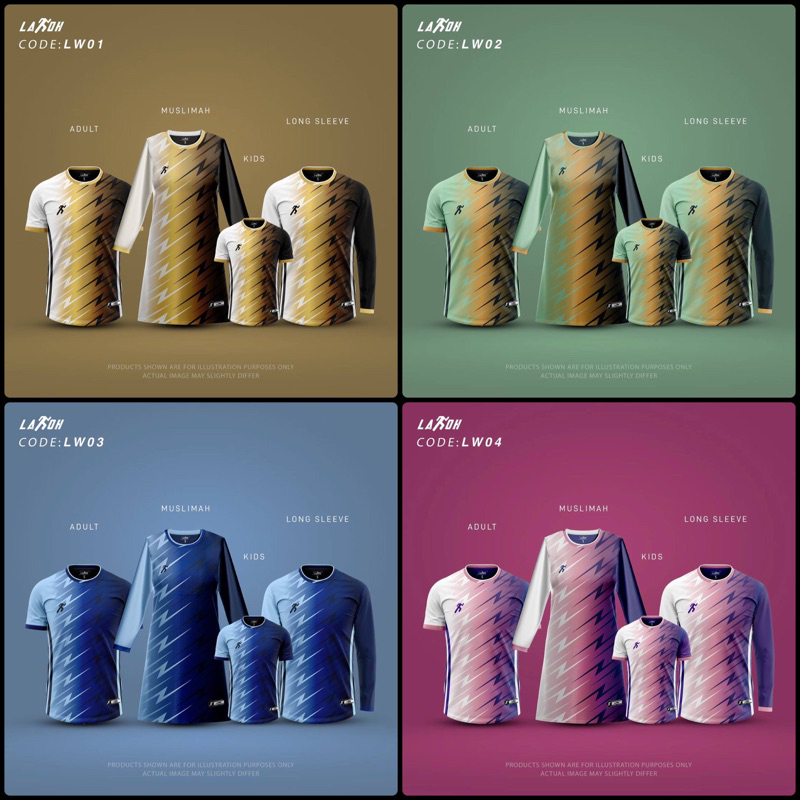 🔥HOT DESIGN LAKOH SPORT🔥FAMILY SET JERSEY / KIDS, ADULT, LONG SLEEVE ...
