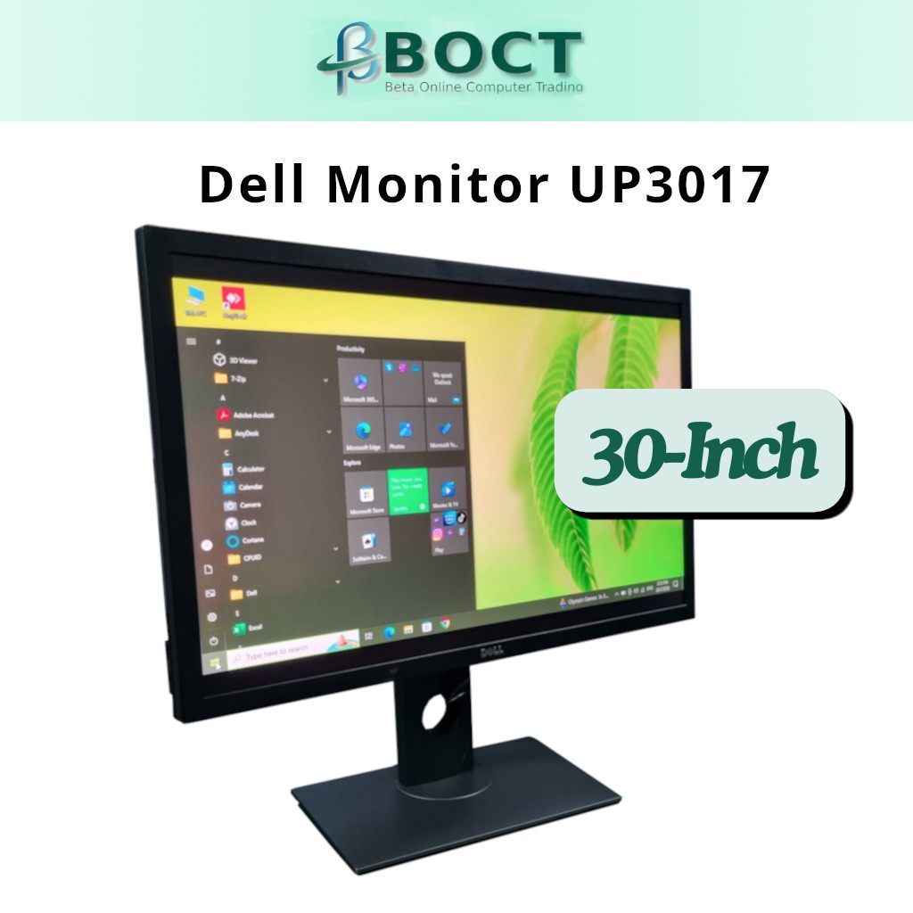{Big} Dell Monitor Screen UP3017 30" QHD IPS Ultrasharp with ...