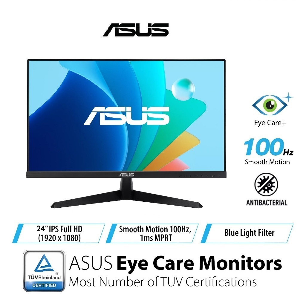 ASUS VY249HF-R 23.8" GAMING MONITOR ( 23.8" IPS FHD / 1MS / 100HZ ...