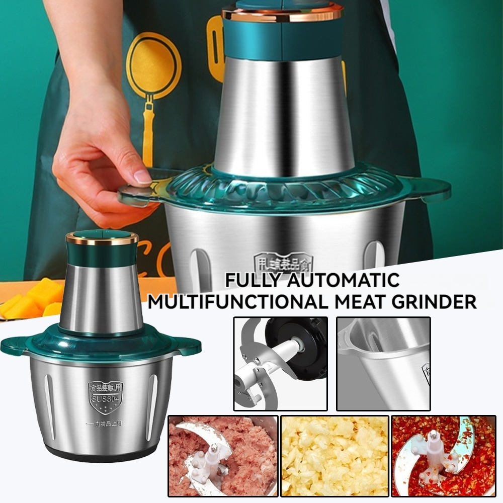 3L Electric Meat Grinder Stainless Steel Multi-function Meat Blender ...