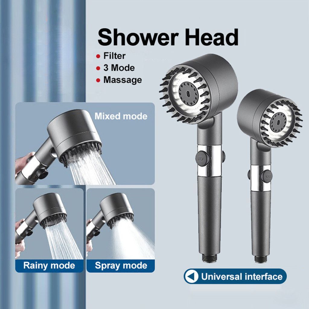 🌻bestprice.shock🌻 Multifunctional 3-Mode Massage Shower Head | Shopee ...
