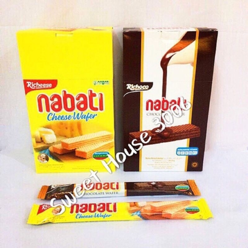 Nabati 7g x 20pcs Cheese Chocolate Wafer Childhood Snacks Makanan ...