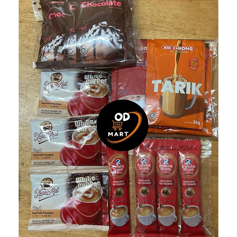 Loose Pack Kopi 3 in 1 Tea pelbagai brand flavour Kopi premix murah ...