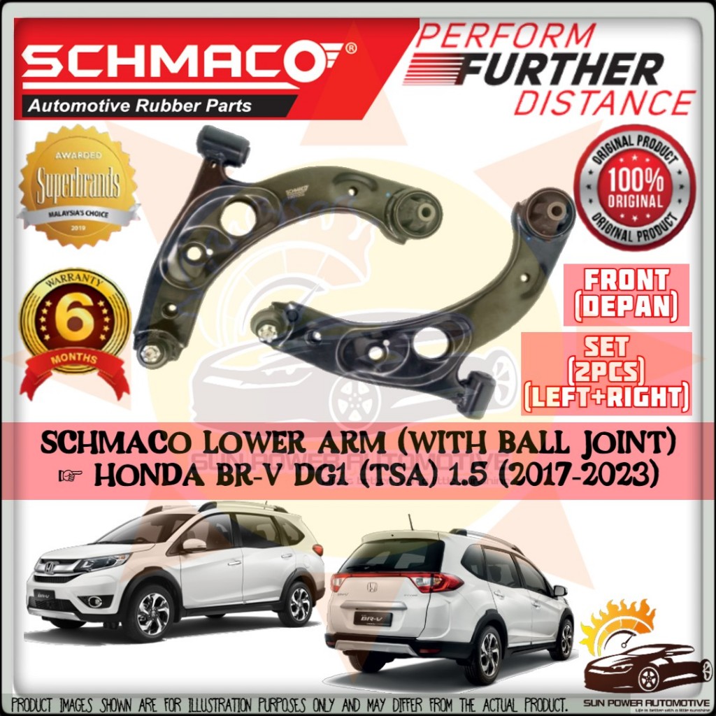Honda Brv BR-V DG TSA 1.5 (2017-2023) SCHMACO LOWER ARM SET ( FRONT ...