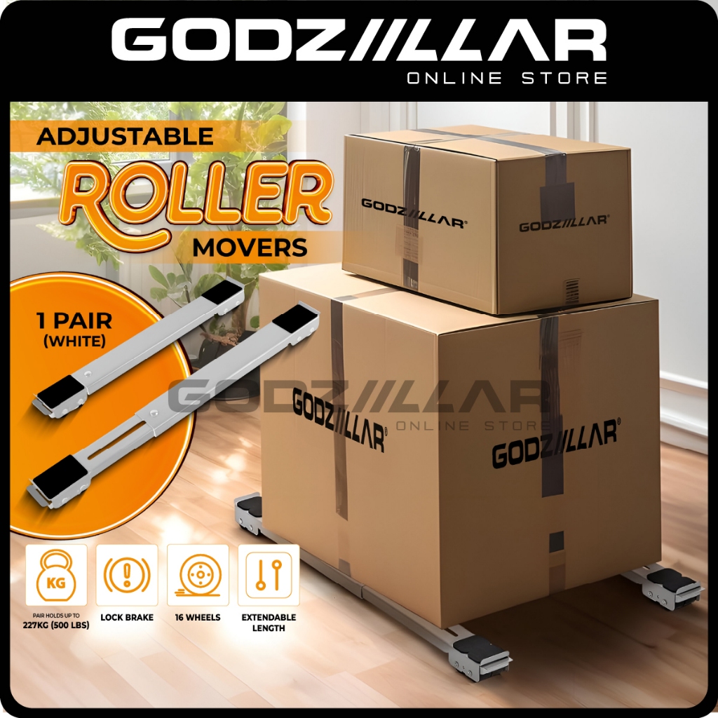 (1Pair) Adjustable Roller Furniture Movers Up to 227kg Furniture Mover ...
