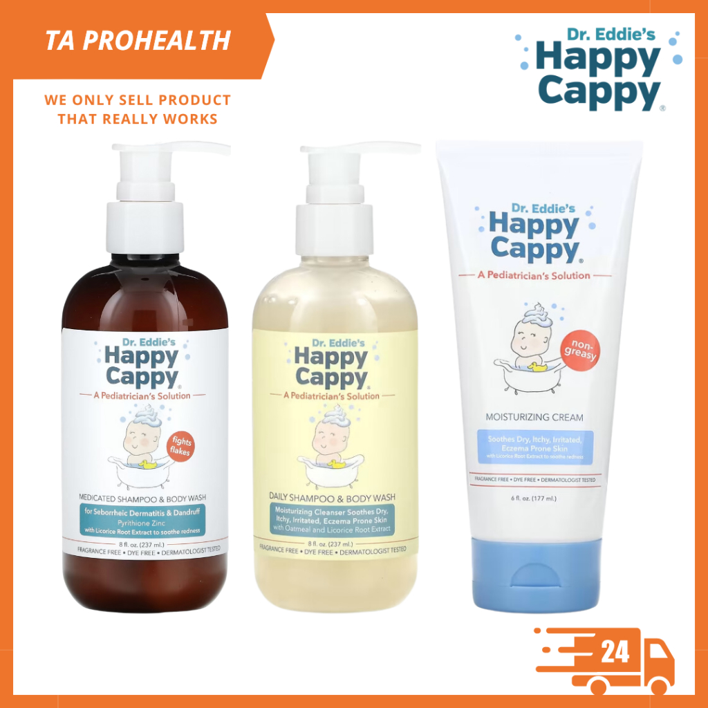 Dr Eddie's Happy Cappy Medicated Shampoo & Body Wash 237ml / Daily ...