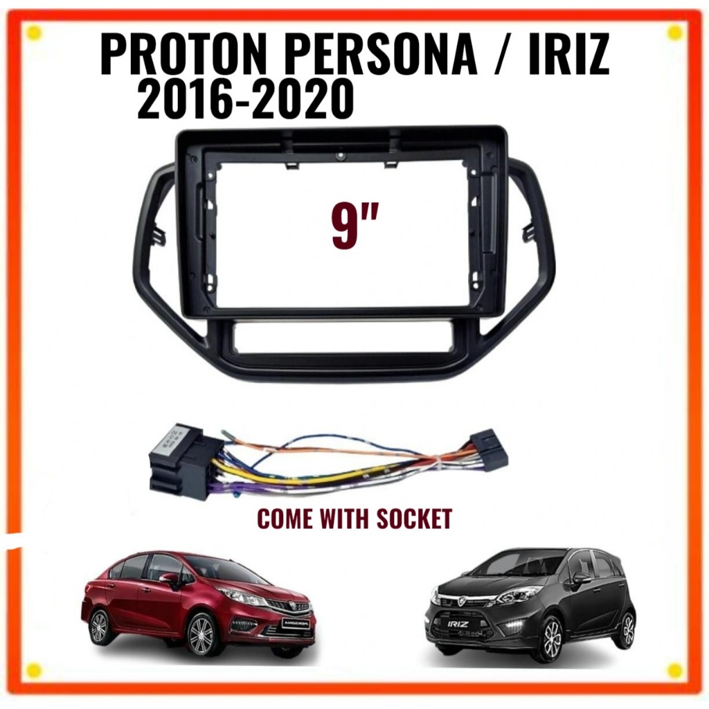 Proton Persona Iriz VVT New Model 2016 Year 9'' Inch Android Radio ...