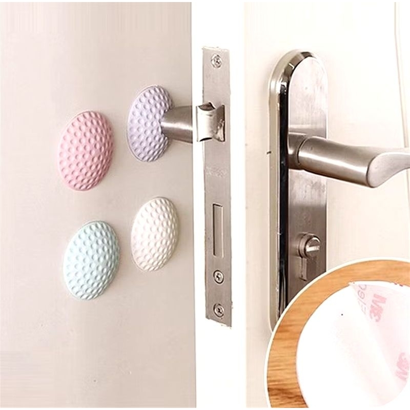Self-adhesive Door Bumper Door Handle Guard Wall Protector Door Stopper ...