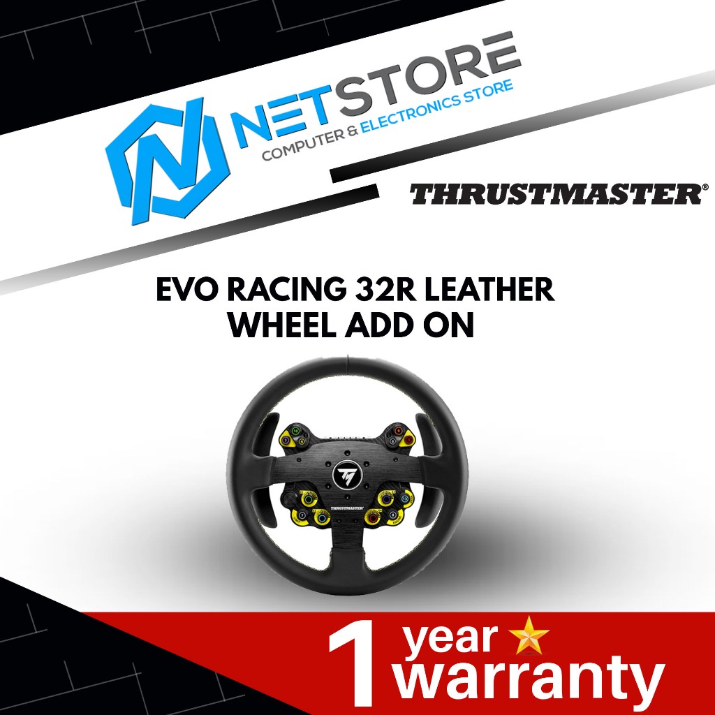 THRUSTMASTER EVO RACING 32R LEATHER WHEEL ADD ON - 4060318 | Shopee ...